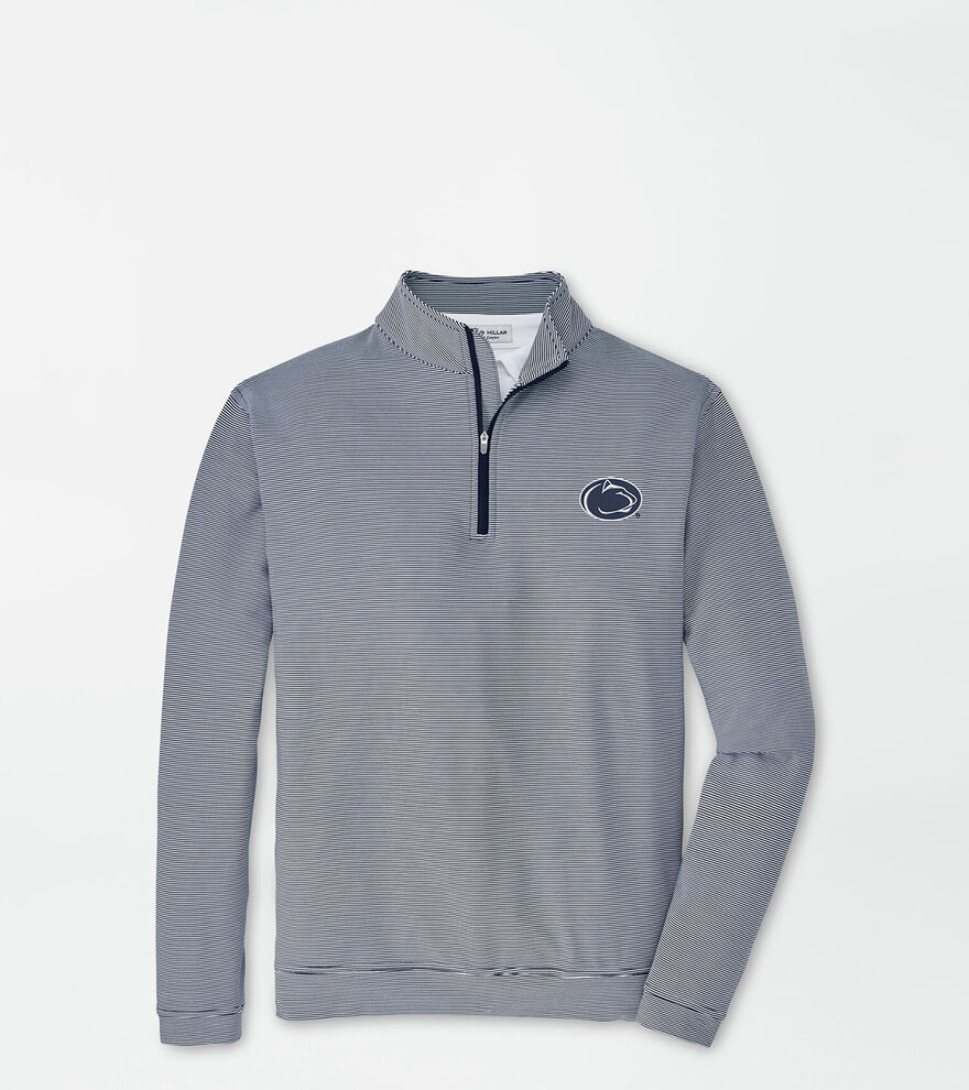 Penn State Perth Sugar Stripe Performance Quarter Zip Mens