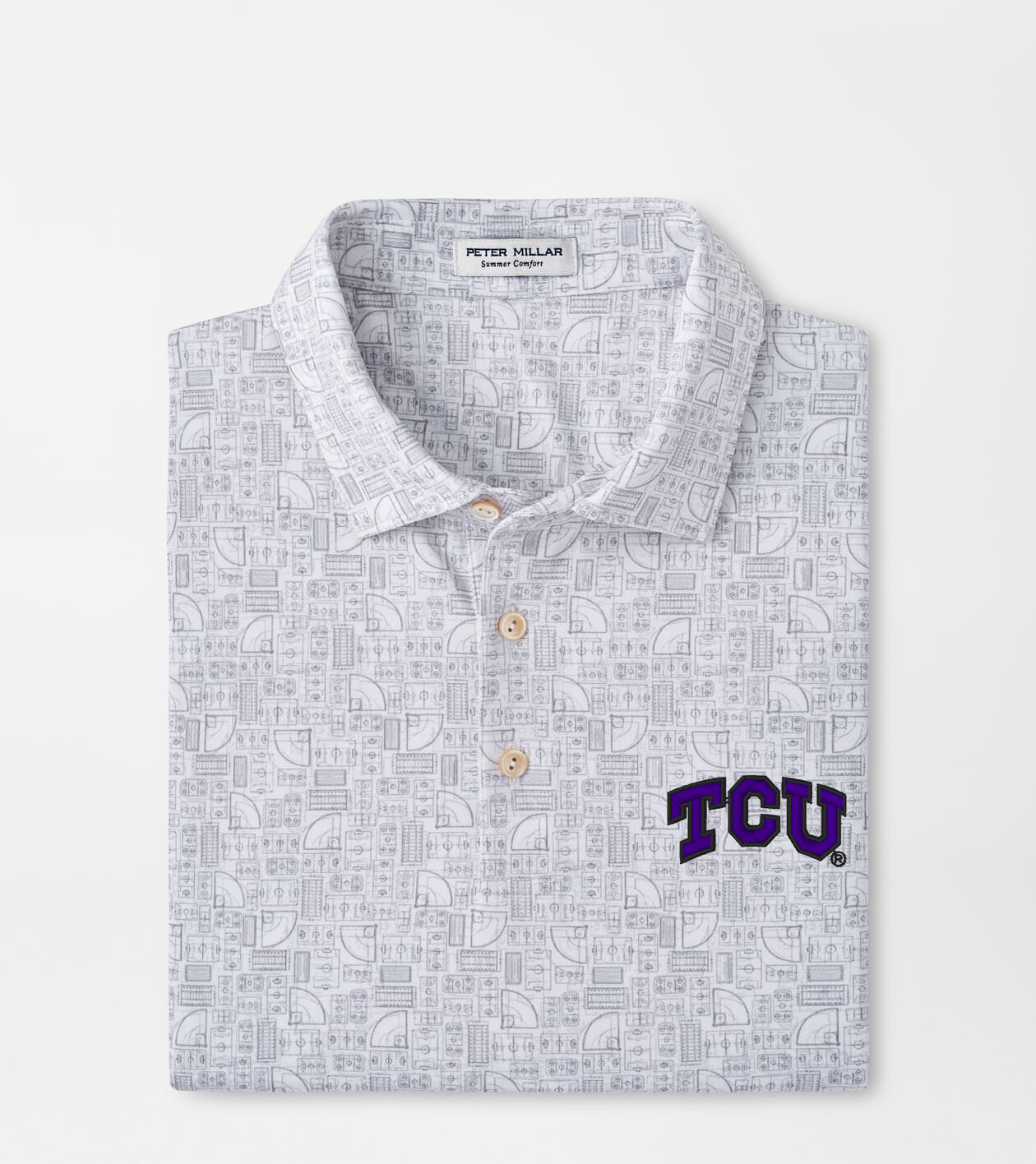 TCU Out of Bounds Performance Jersey Polo | Men's Collegiate Apparel ...