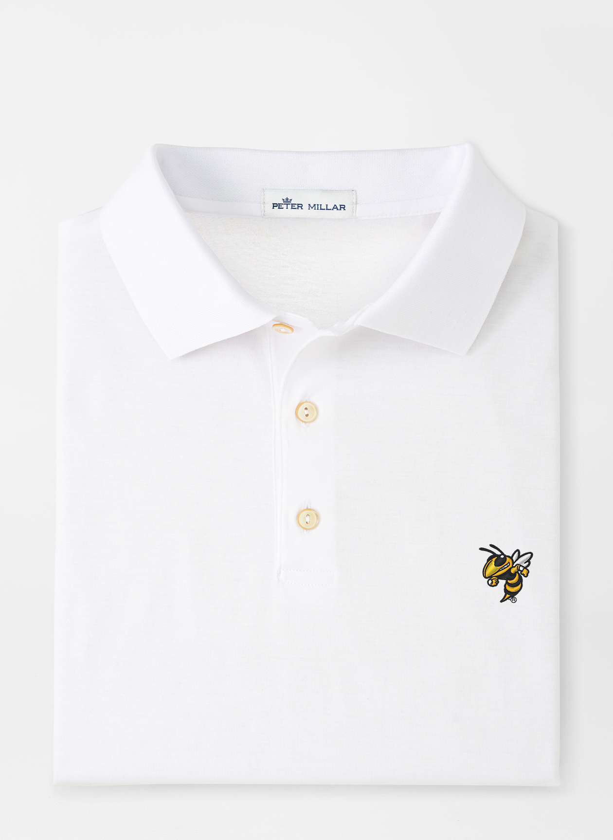 Georgia Tech Solid Cotton Polo | Peter Millar
