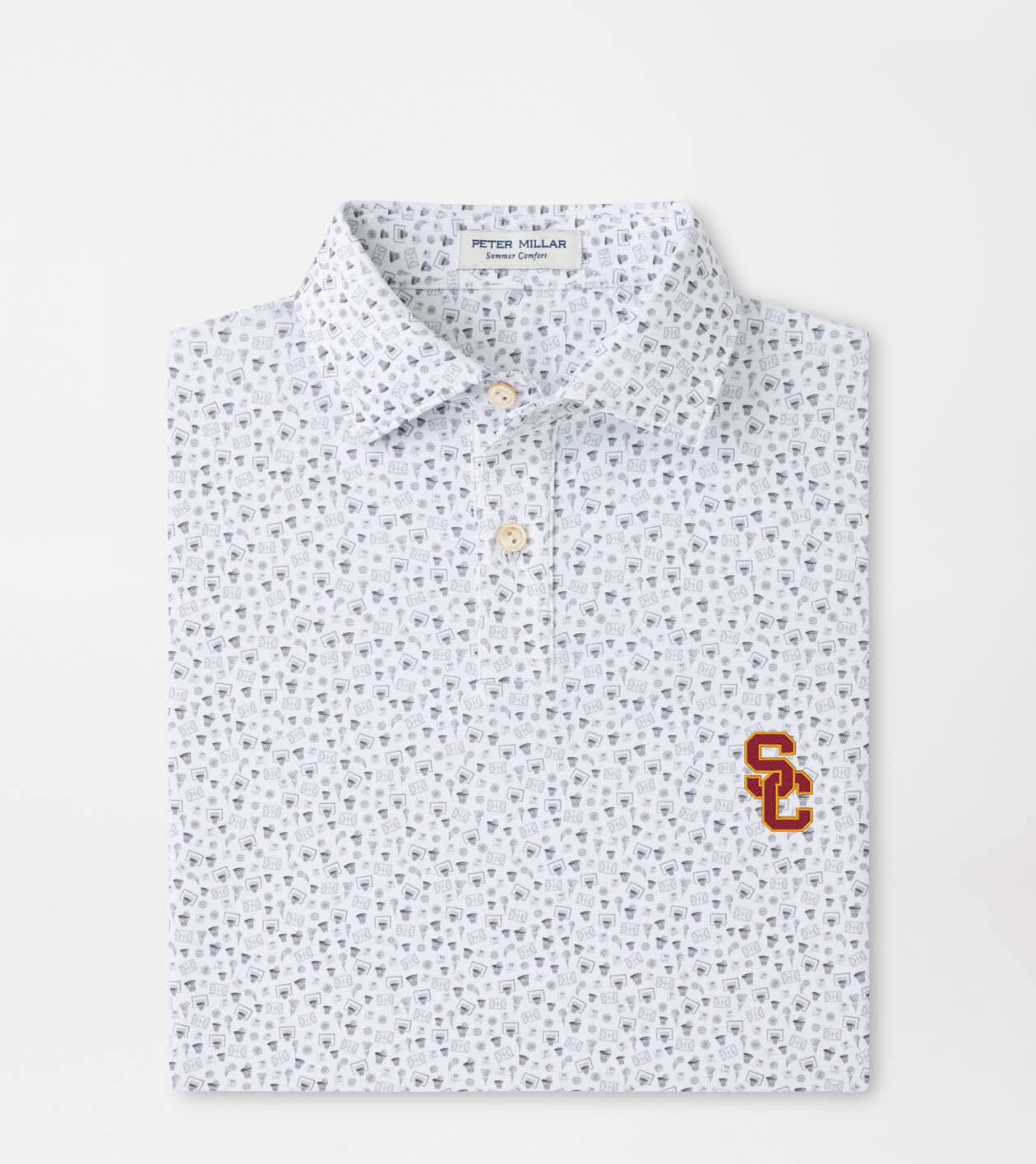 USC Buzzer Beater Youth Performance Jersey Polo | Men's Collegiate ...