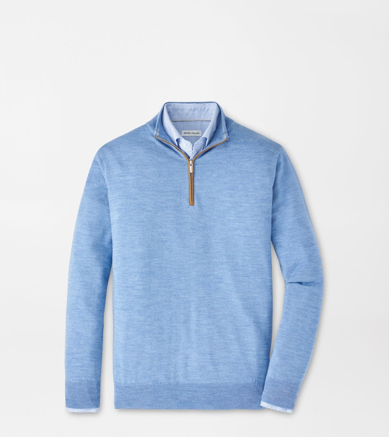 Autumn Crest Suede Trim Quarter-Zip | Men's Sweaters | Peter Millar