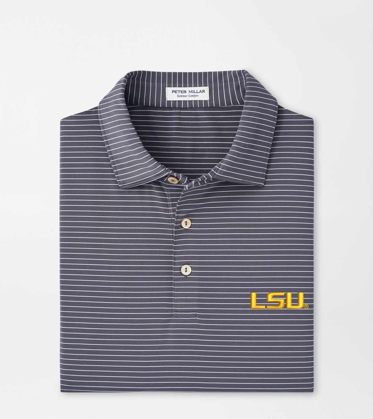 LSU Hemlock Performance Jersey Polo | Men's Collegiate Apparel | Peter ...