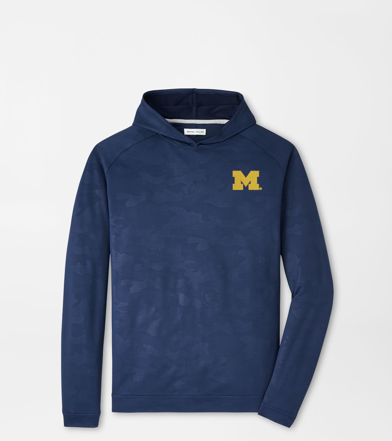 Michigan Pine Logo Camo Performance Hoodie | Men's Collegiate Apparel ...