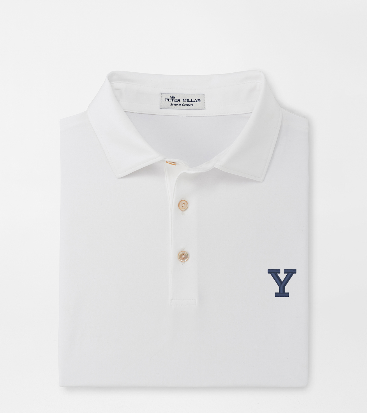 Yale Solid Performance Jersey Polo (Sean Self Collar) | Men's ...