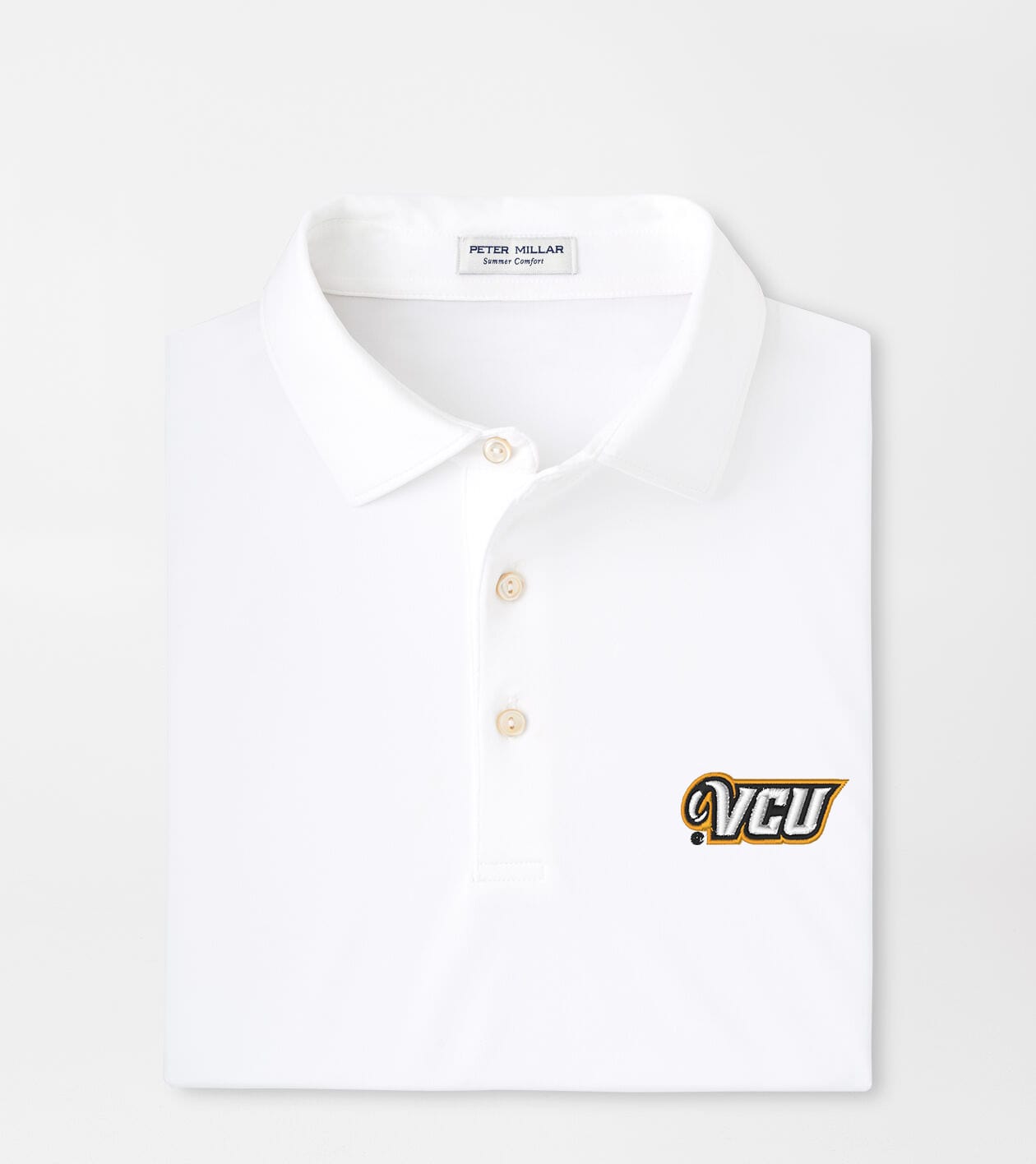 VCU Solid Performance Jersey Polo | Men's Collegiate Apparel | Peter Millar