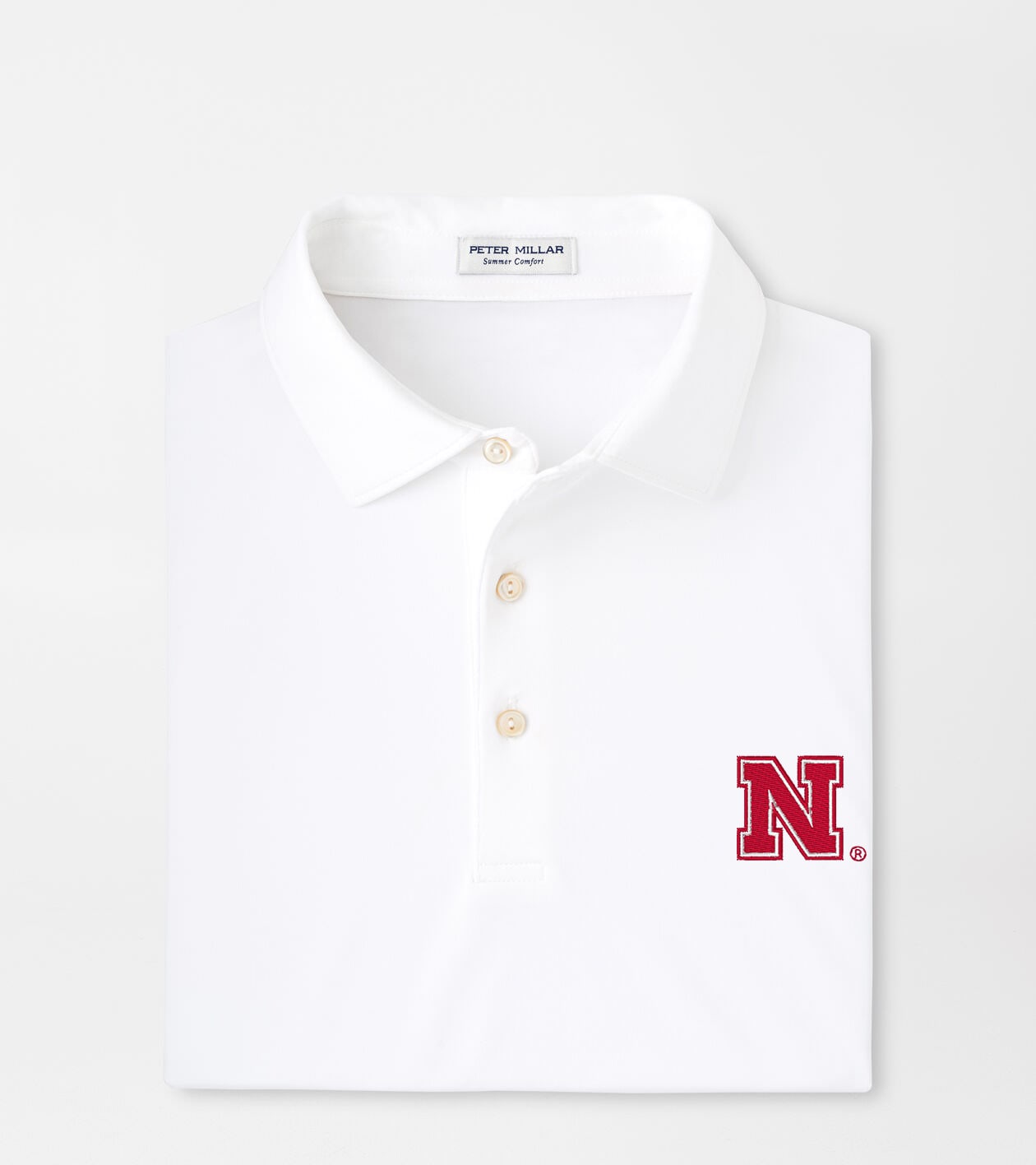 Nebraska Solid Performance Jersey Polo (Sean Self Collar) | Men's ...