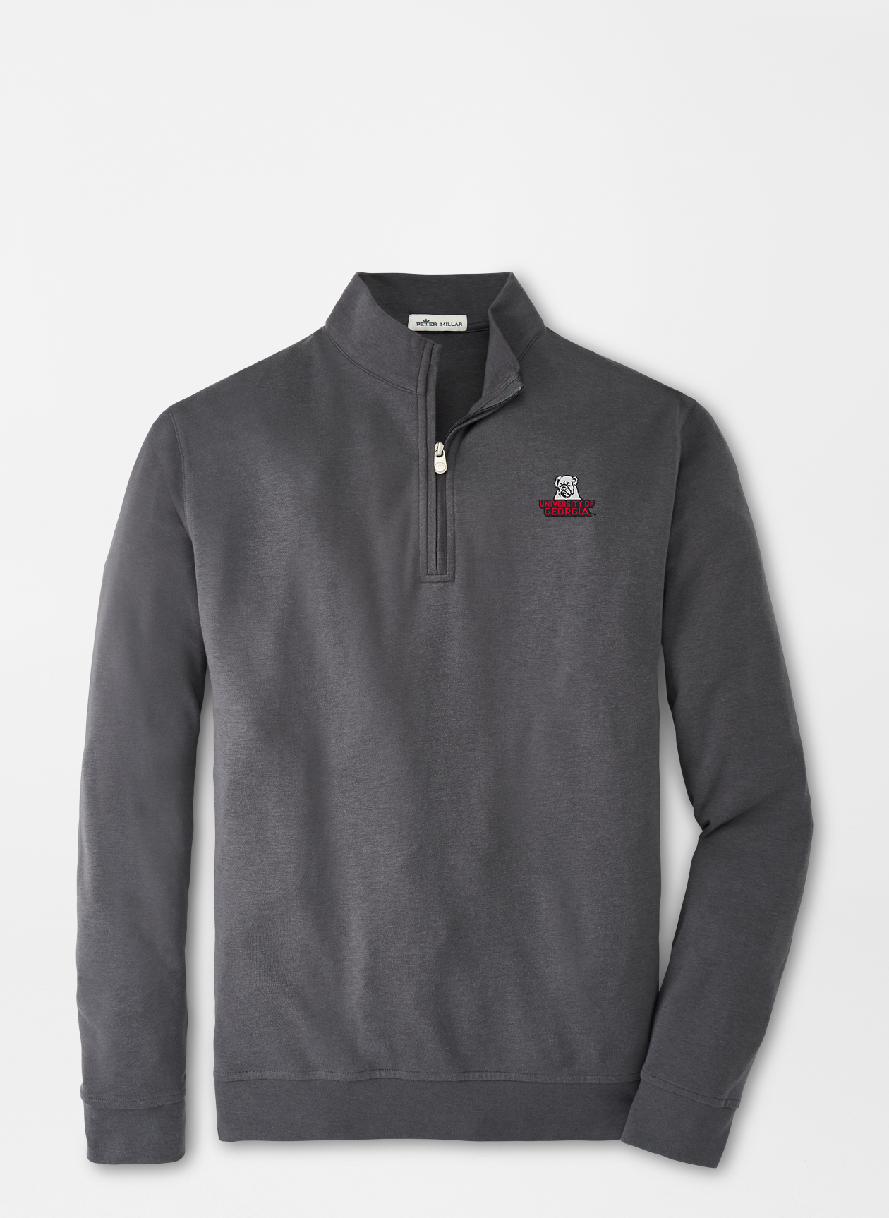 Georgia Vault Crown Comfort Interlock Quarter-Zip | Peter Millar