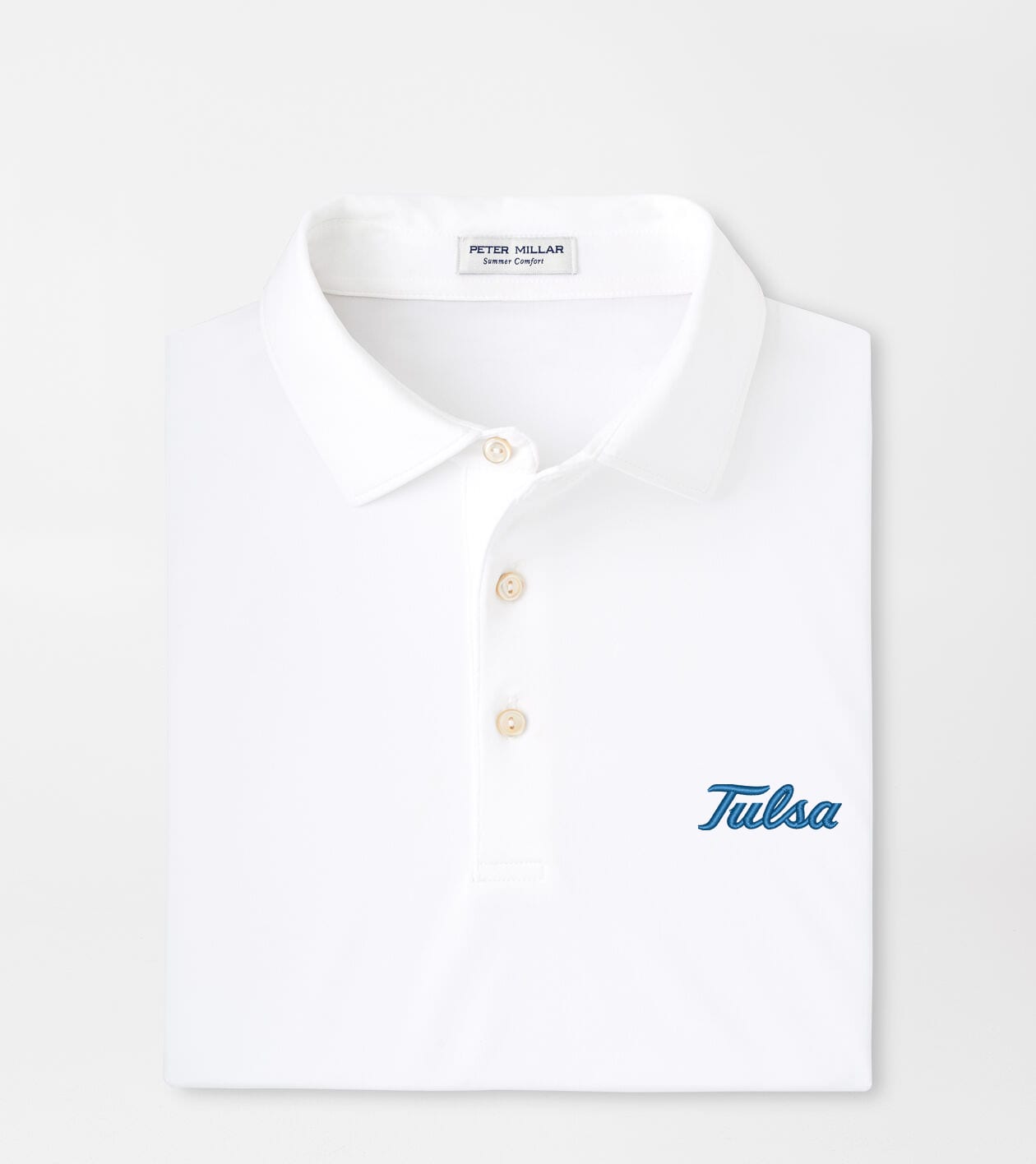 Tulsa Solid Performance Jersey Polo | Men's Collegiate Apparel | Peter ...