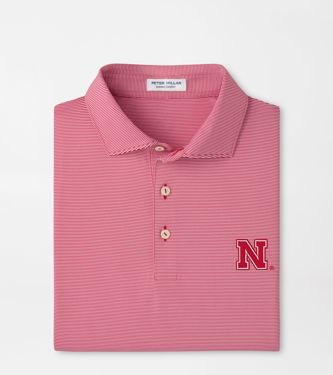 Nebraska Game Day Jubilee Stripe Performance Polo | Men's Collegiate ...
