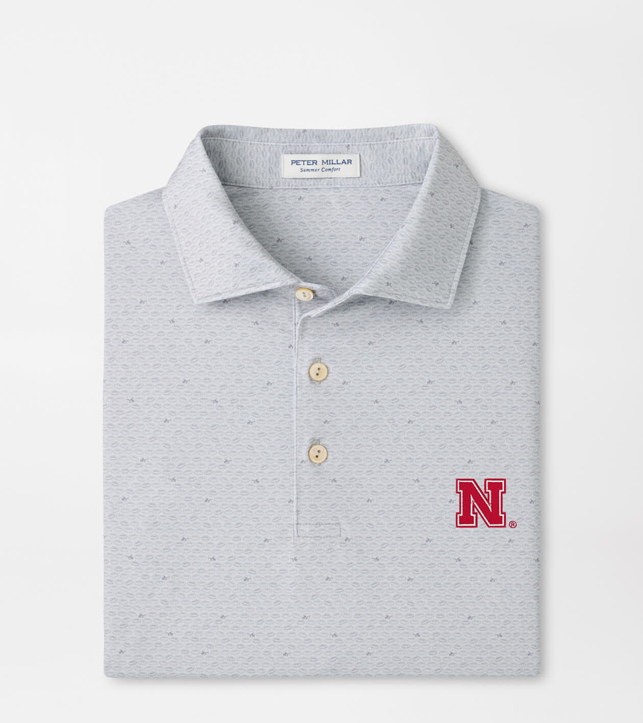 Nebraska On The Ball Performance Jersey Polo | Men's Collegiate Apparel ...