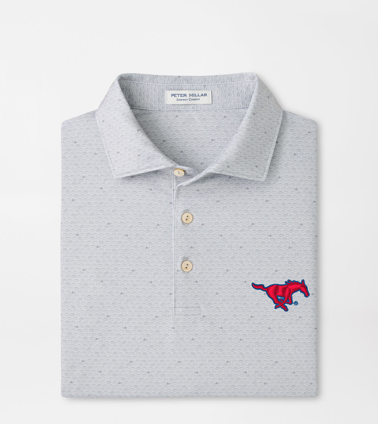 SMU On The Ball Performance Jersey Polo | Men's Collegiate Apparel ...