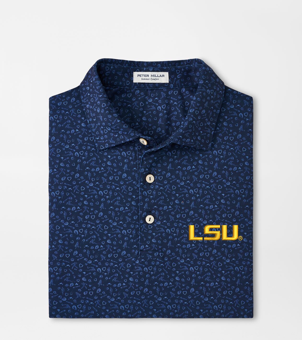 LSU Batter Up Performance Jersey Polo | Men's Collegiate Apparel ...