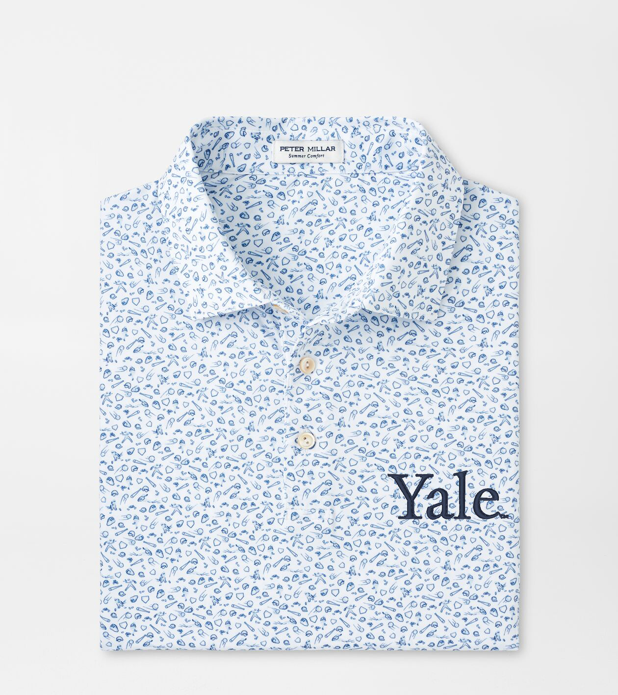 Yale Batter Up Performance Jersey Polo | Men's Collegiate Apparel ...