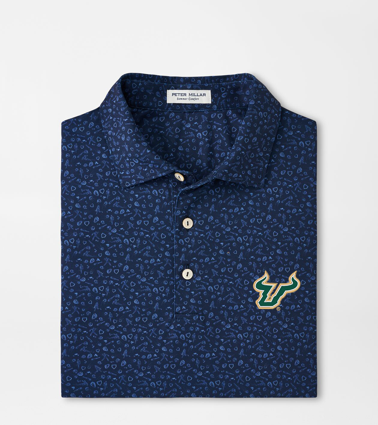 University of South Florida Batter Up Performance Jersey Polo | Men's ...