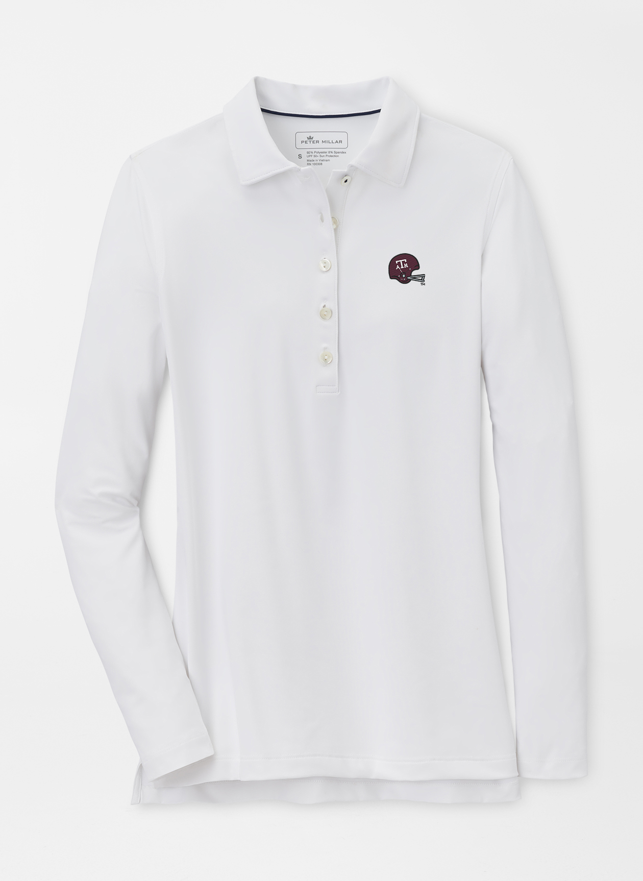 Texas A&M Vault Perfect Fit Performance Long-Sleeve Polo | Peter Millar