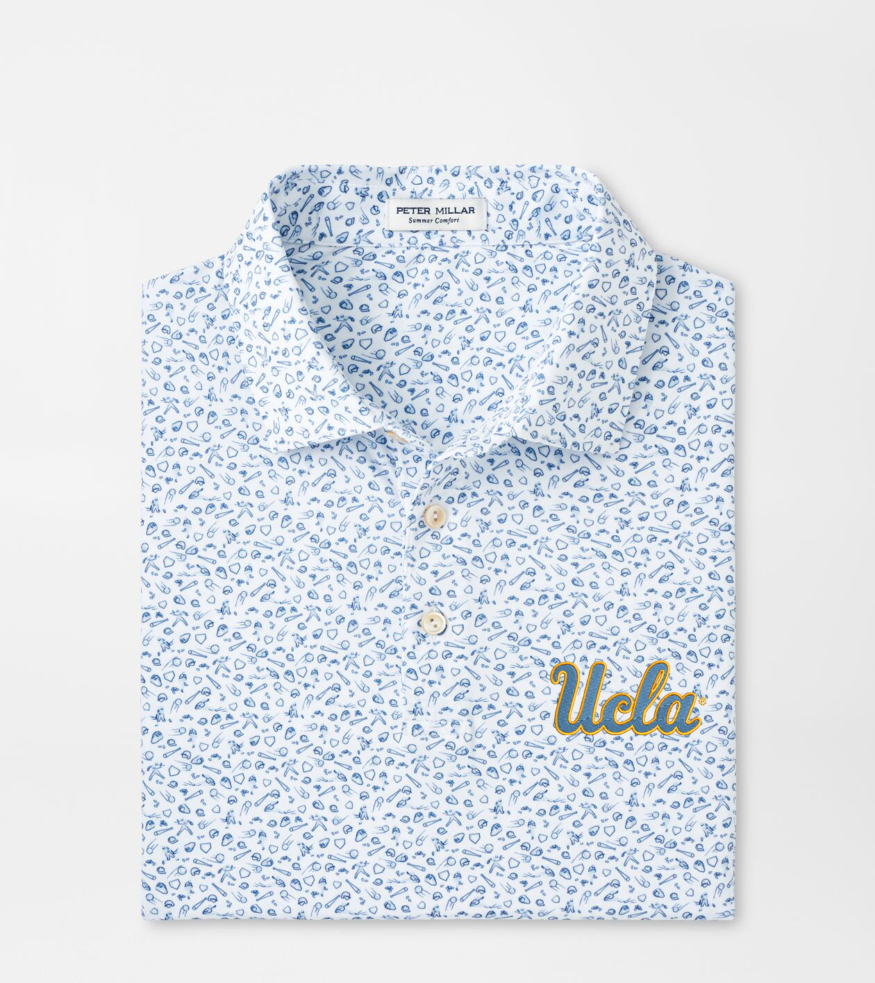 UCLA Batter Up Performance Jersey Polo | Men's Collegiate Apparel ...