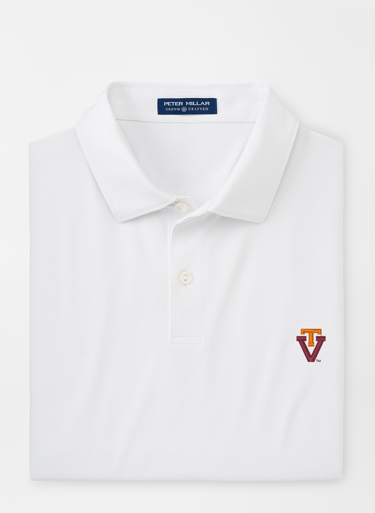 Virginia Tech Vault Solid Performance Jersey Polo | Peter Millar