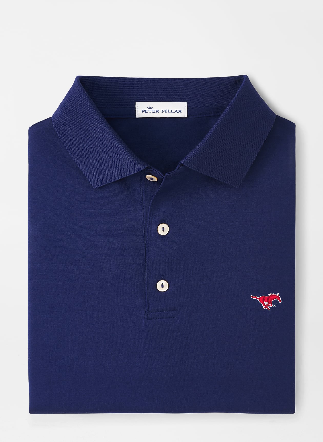 SMU Solid Cotton Polo | Peter Millar