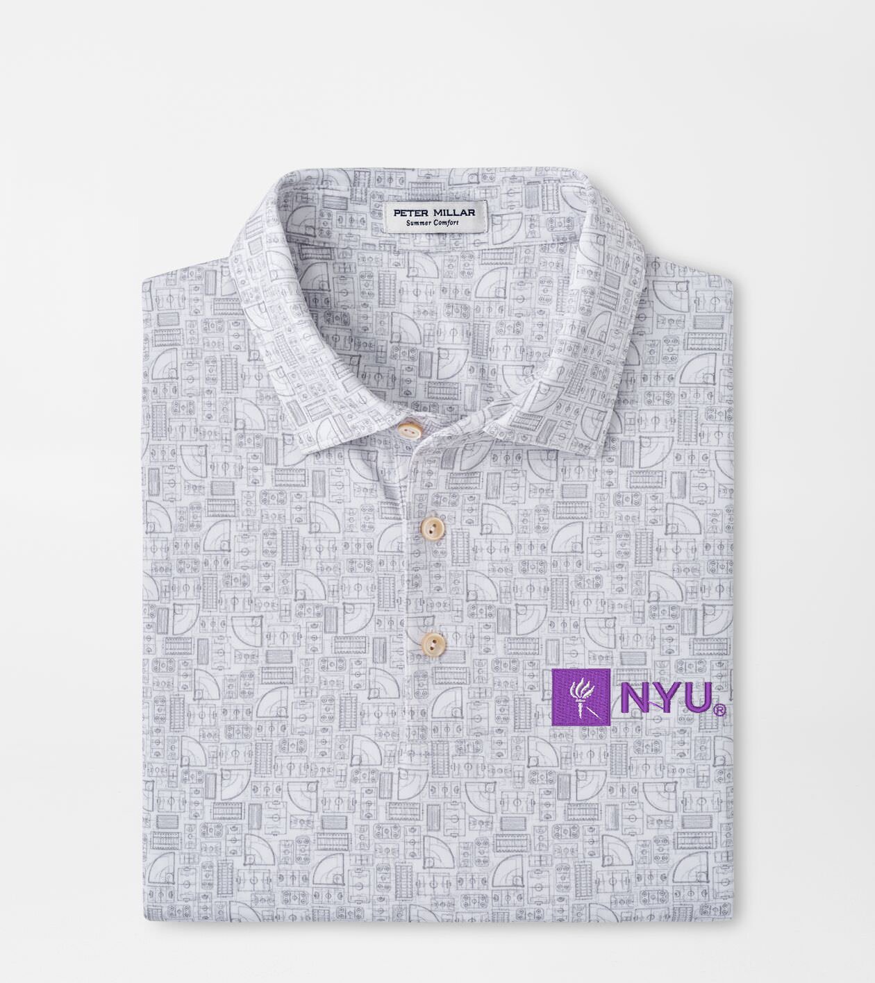 New York University Out of Bounds Performance Jersey Polo | Men's ...