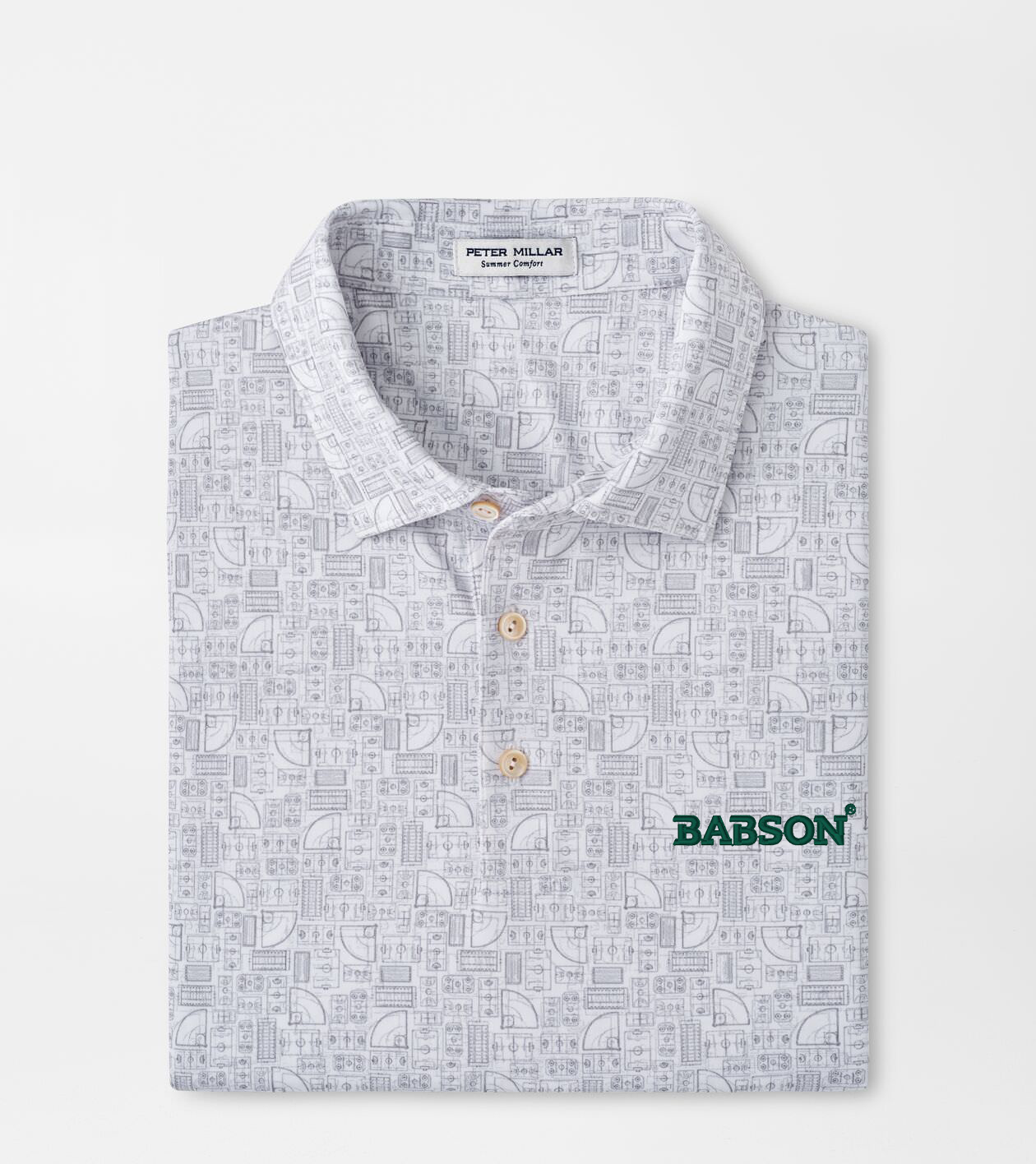 Babson Out of Bounds Performance Jersey Polo | Men's Collegiate Apparel ...