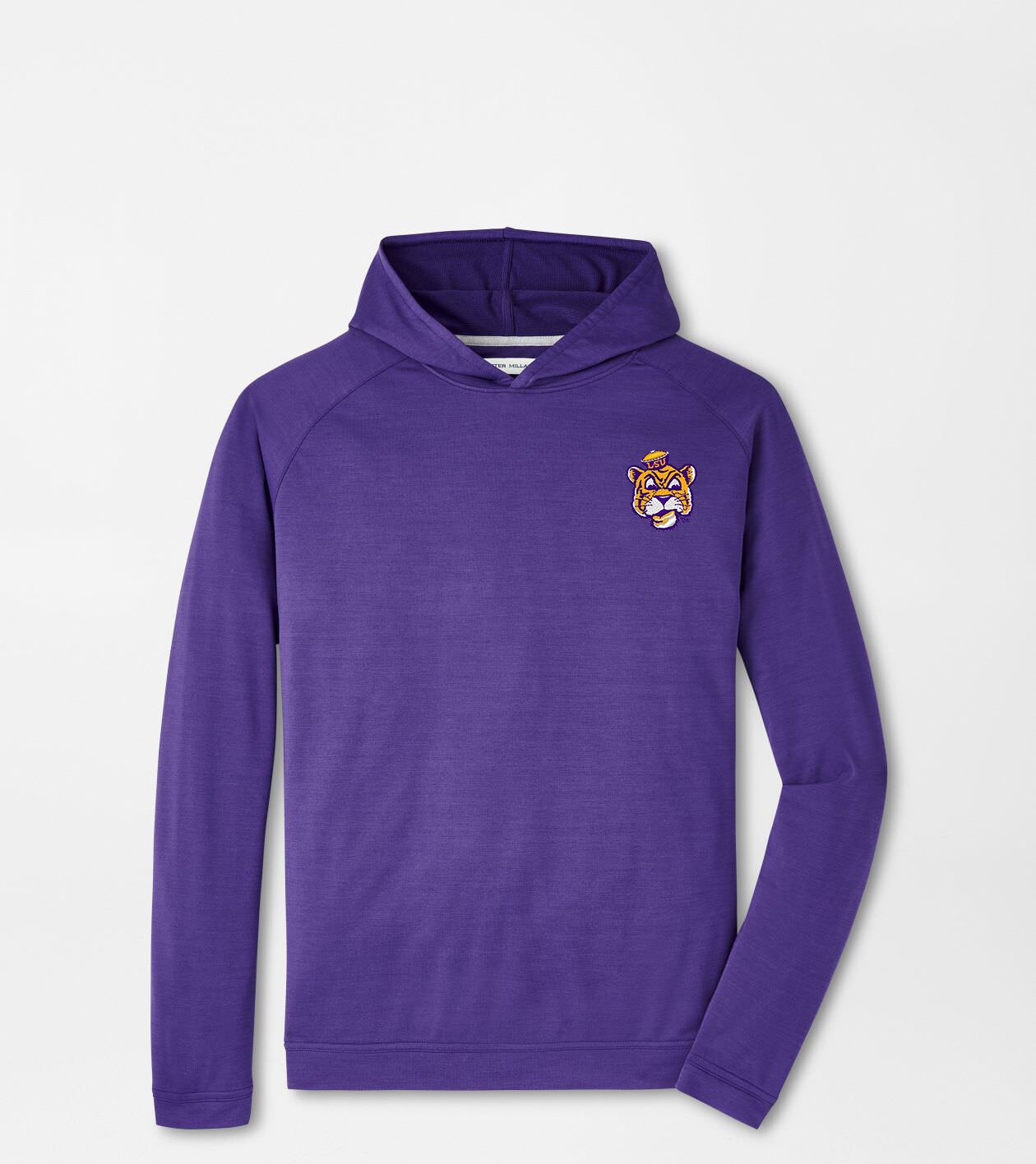 LSU Vault Pine Performance Hoodie | Men's Collegiate Apparel | Peter Millar
