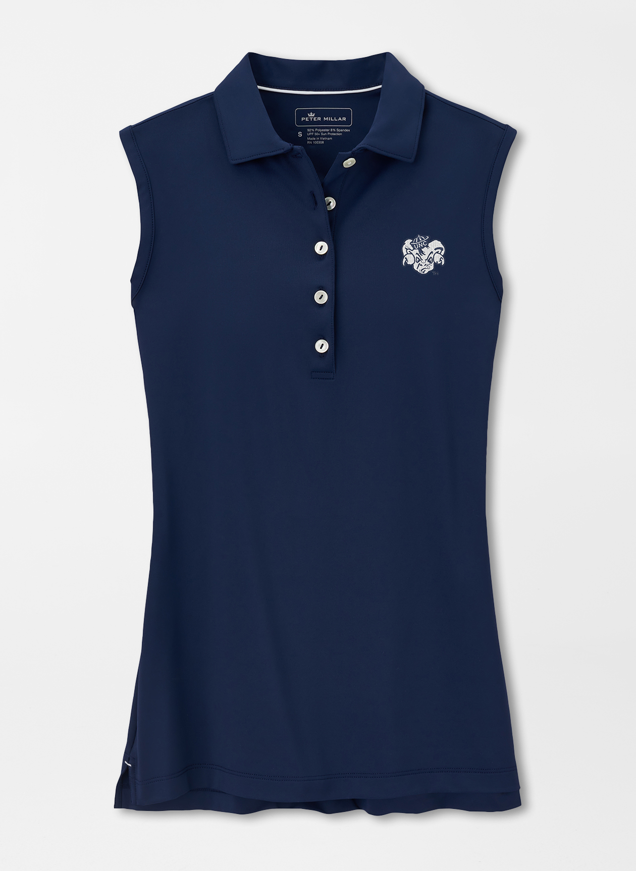 UNC Vault Perfect Fit Sleeveless Polo | Peter Millar