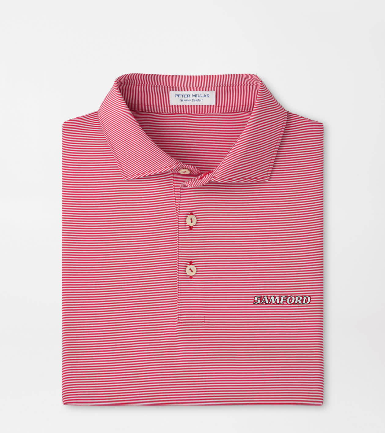 Samford Jubilee Stripe Performance Polo | Men's Collegiate Apparel ...