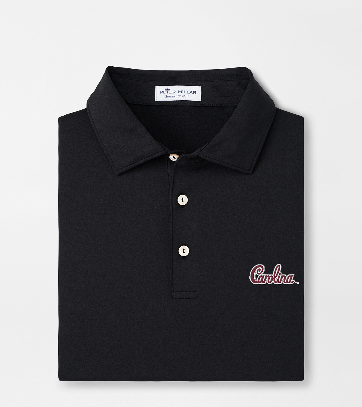 South Carolina Script Solid Performance Jersey Polo (Sean Self Collar ...