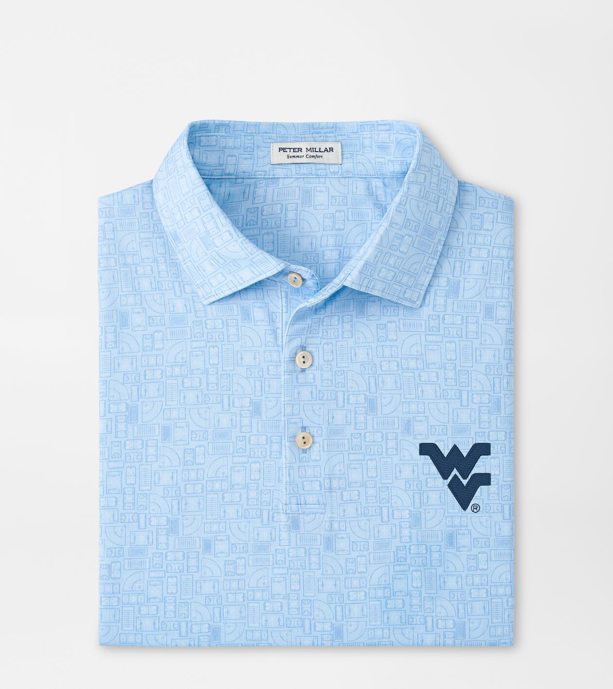 West Virginia Out of Bounds Performance Jersey Polo | Men's Collegiate ...