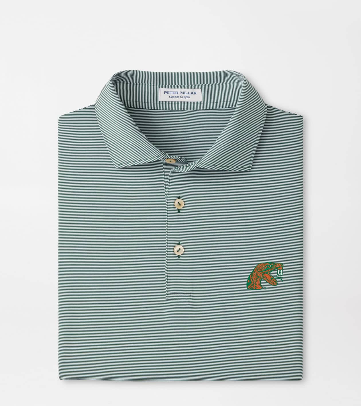 Florida A&M Jubilee Stripe Performance Polo | Men's Collegiate Apparel ...