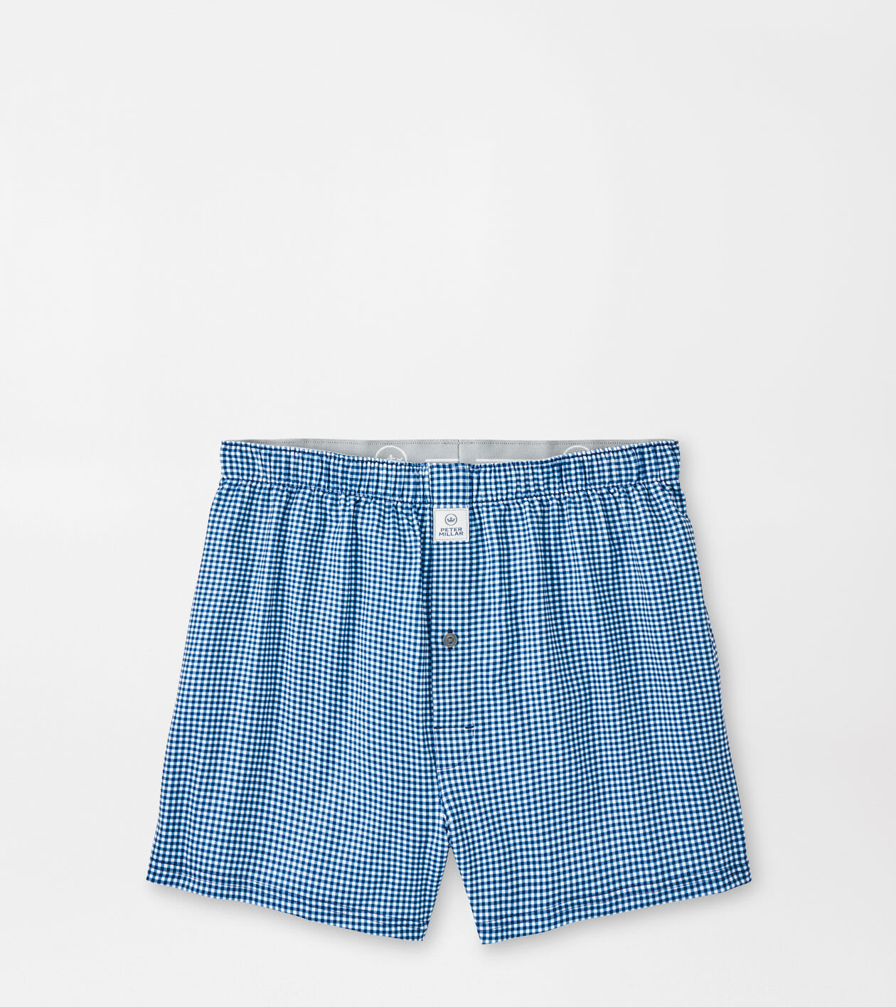 Nebraska Printed Gingham Check Stretch Jersey Boxer | Men's Boxers ...