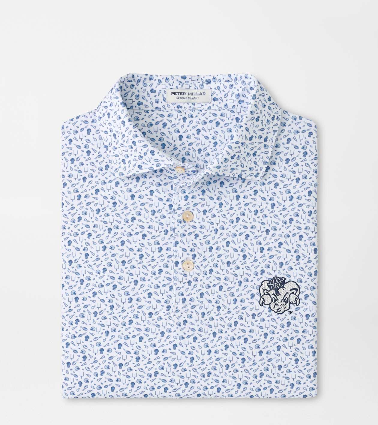 UNC Vault Kick Off Performance Jersey Polo | Men's Collegiate Apparel ...