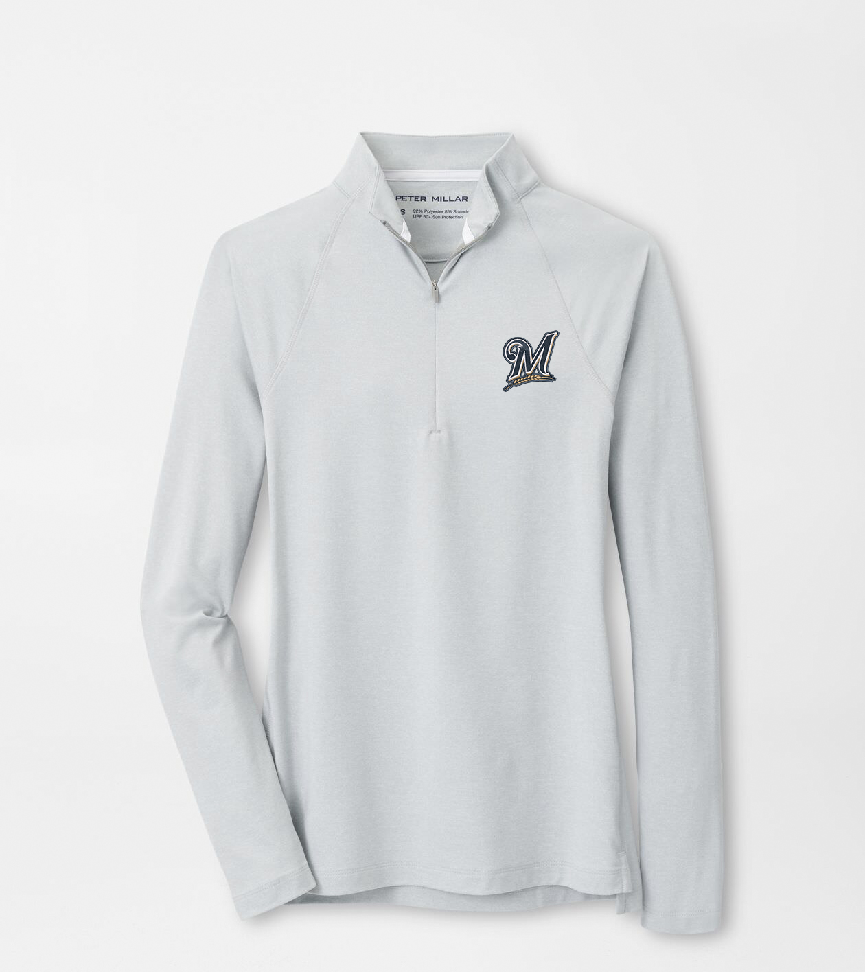 Cooperstown Milwaukee Brewers Women's Mélange Raglan-Sleeve Perth Layer ...