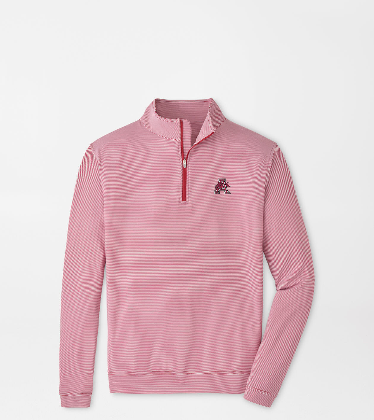 Arkansas Vault Perth Mini-Stripe Performance Pullover | Men's ...