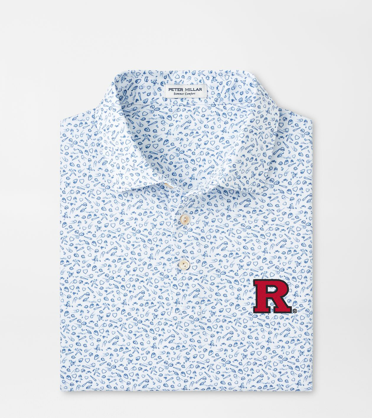 Rutgers Batter Up Performance Jersey Polo | Men's Collegiate Apparel ...