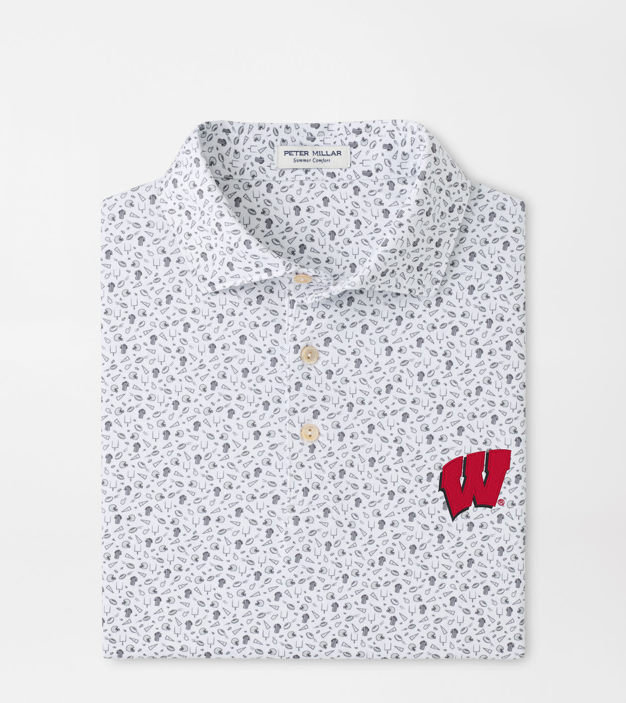 Wisconsin Kick Off Performance Jersey Polo | Men's Collegiate Apparel ...