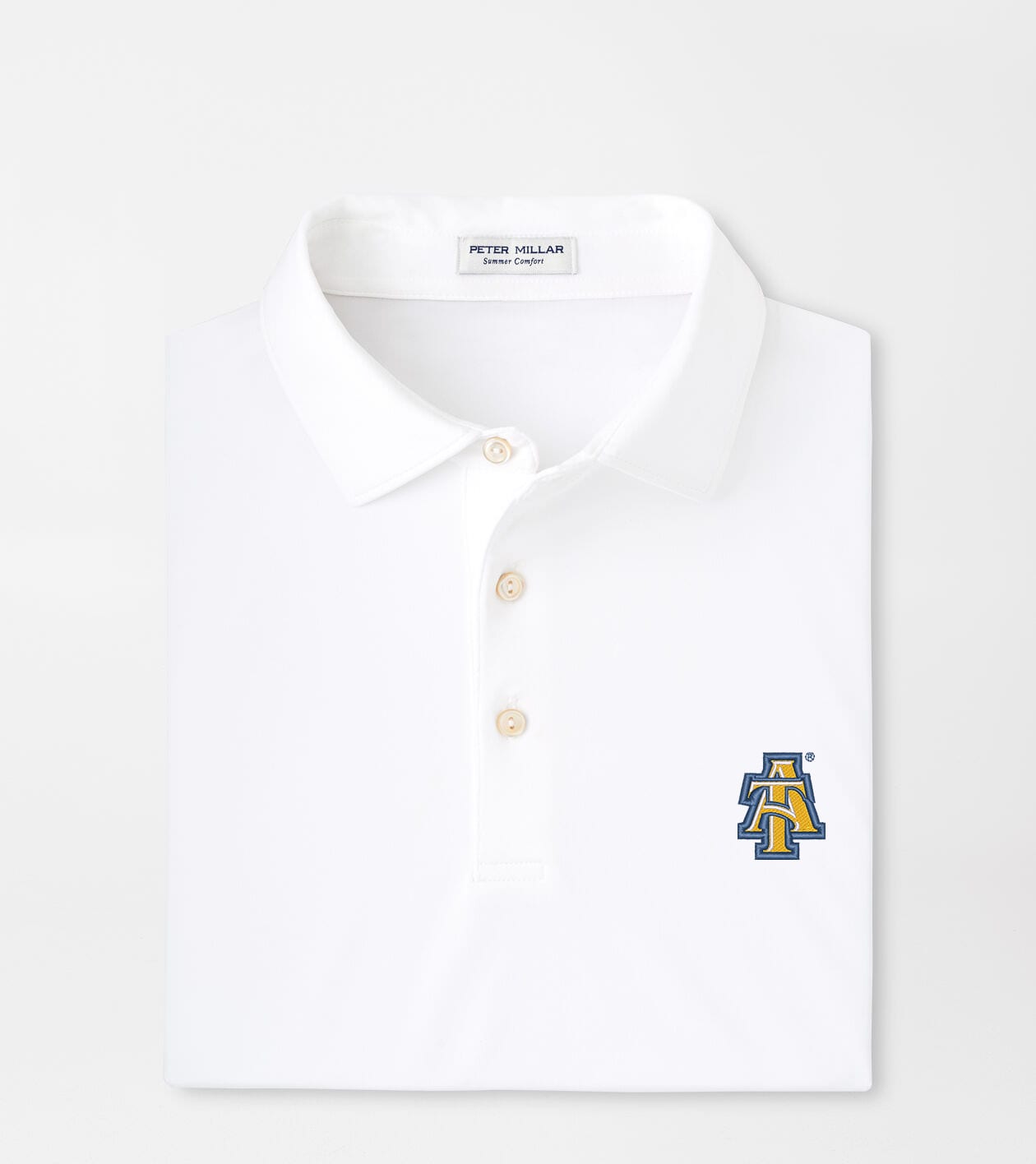 NC A&T Solid Performance Jersey Polo | Men's Collegiate Apparel | Peter ...