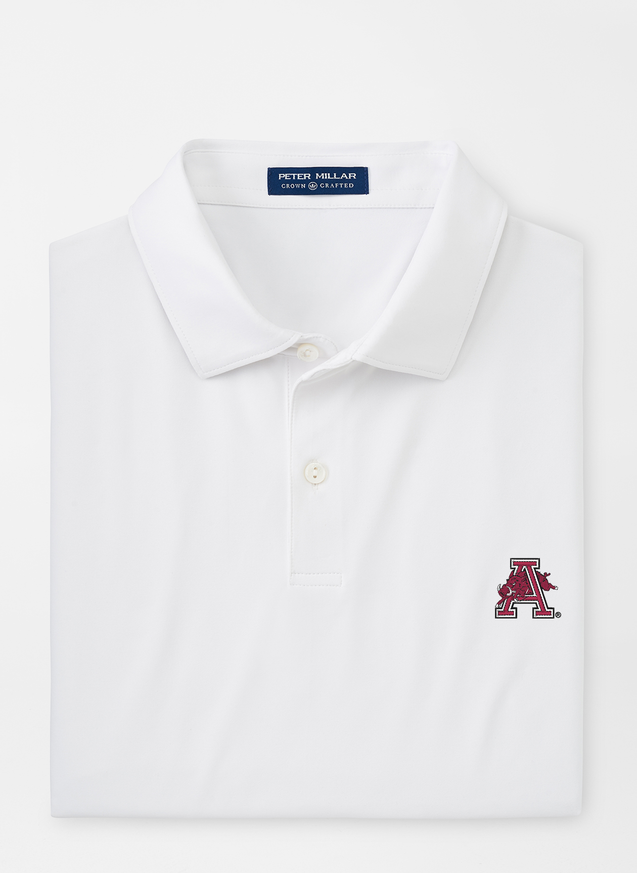 Arkansas Vault Solid Performance Jersey Polo | Peter Millar