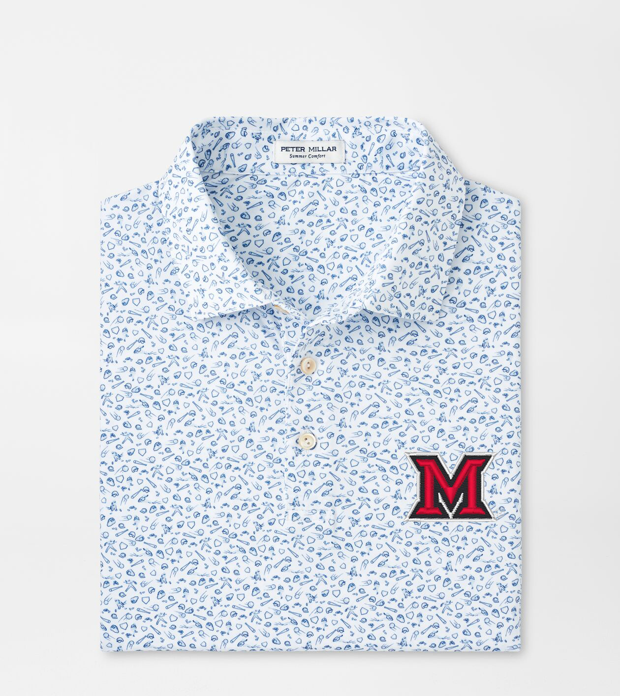 Miami of Ohio Batter Up Performance Jersey Polo | Men's Collegiate ...