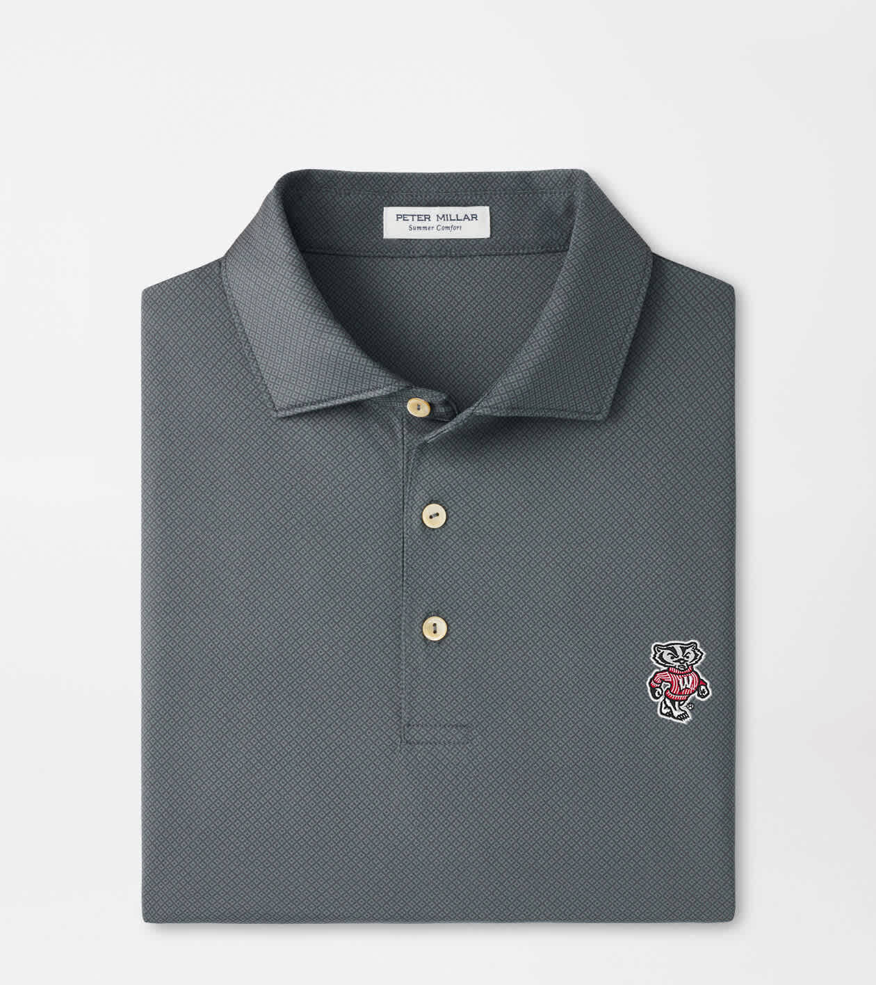 Wisconsin Badgers Hugo Performance Jersey Polo | Men's Collegiate ...