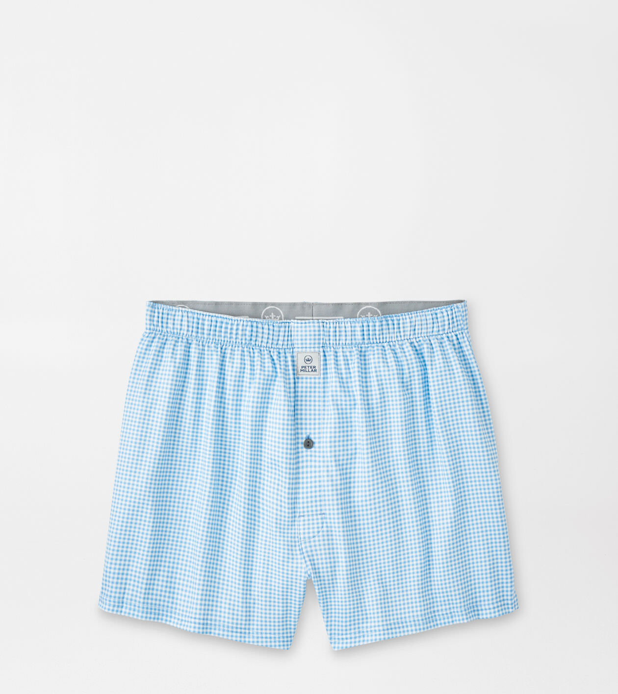 Nebraska Printed Gingham Check Stretch Jersey Boxer | Men's Boxers ...
