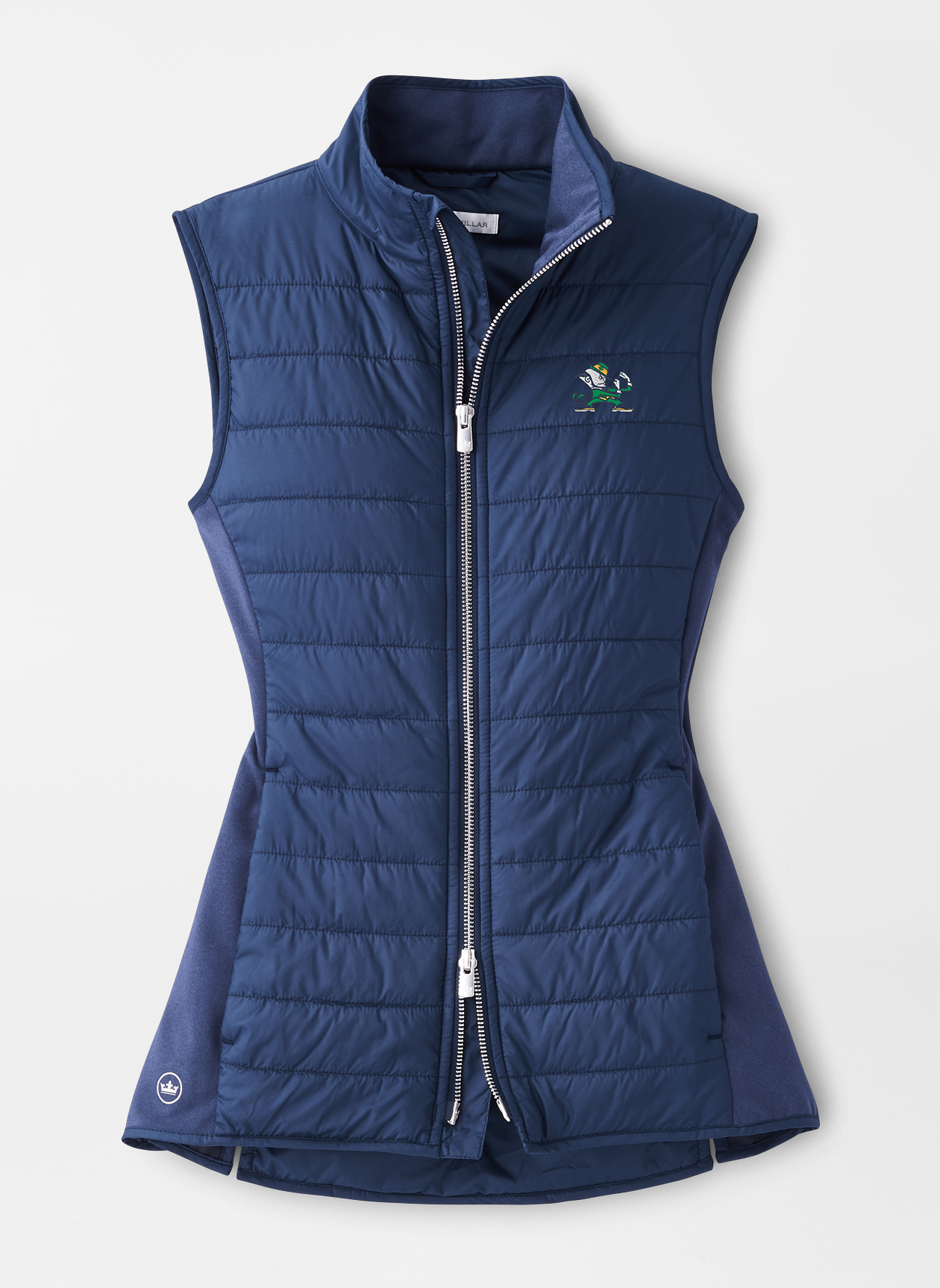 Notre Dame Leprechaun Lizzie Hybrid Vest | Peter Millar